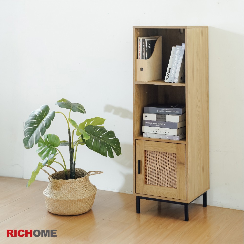RICHOME 布萊恩單門書櫃 書櫃 收納櫃 置物櫃 BO405 | 蝦皮購物