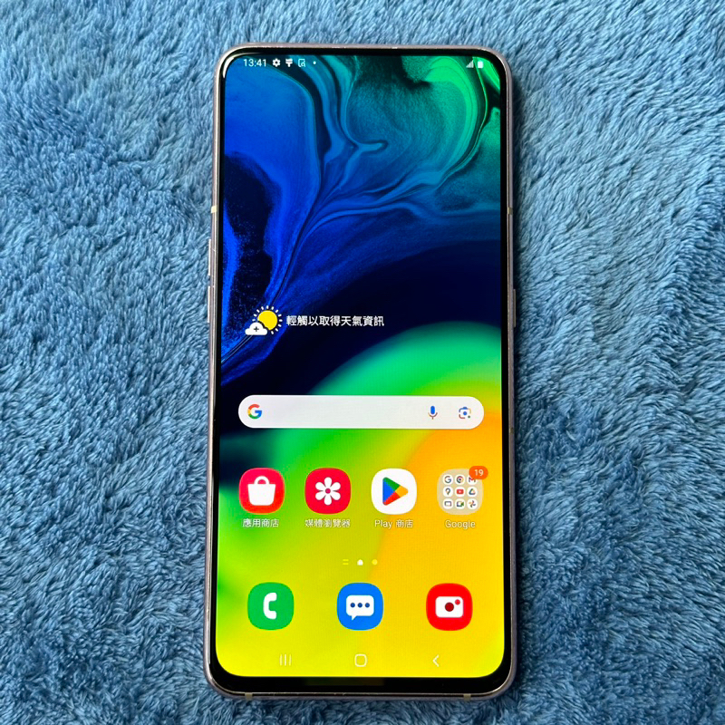 Samsung A80 128G 金 功能正常 二手 6.7吋 三星 雙卡雙待 指紋辨識 翻轉鏡頭 A805 台中 | 蝦皮購物