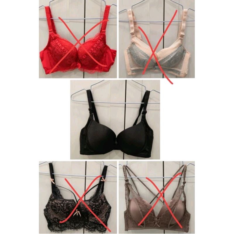 (請見商品描述) 蕾絲內衣 蕾絲胸罩 厚杯 爆乳內衣 蠶絲無痕內衣 女生內衣 胸罩(34/75B) | 蝦皮購物
