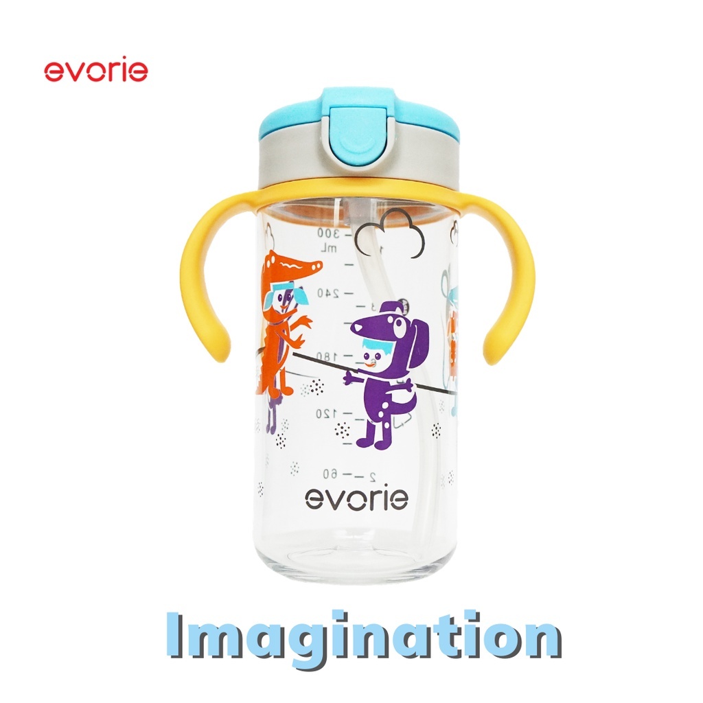 【evorie】Tritan 兒童吸管水杯300ml /適合1-3歲/把手可拆/澳洲設計/聖誕禮物【團購賣場】 | 蝦皮購物