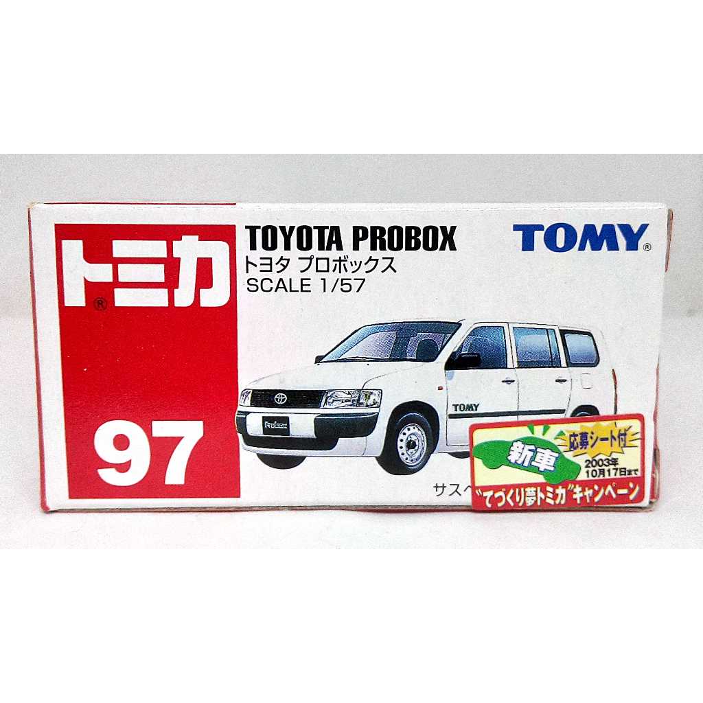 TOMY TOMICA 舊藍標 新車貼 NO.97 97 豐田 TOYOTA PROBOX | 蝦皮購物