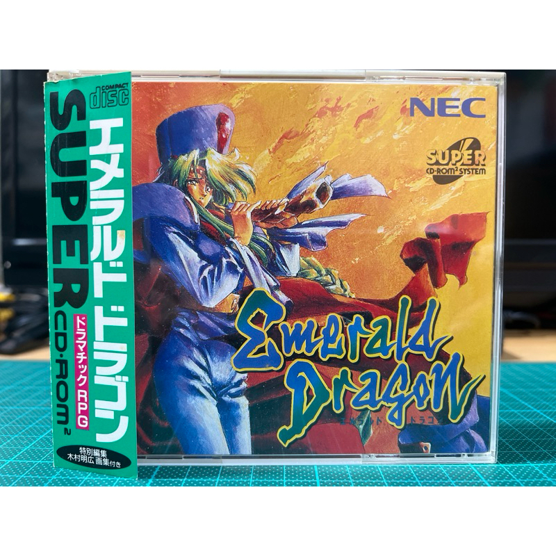 激動的巨人 二手現貨 PCE PC Engine SUPER CD-ROM 翡翠龍 盒書齊 實物拍攝 已測試 如圖 | 蝦皮購物