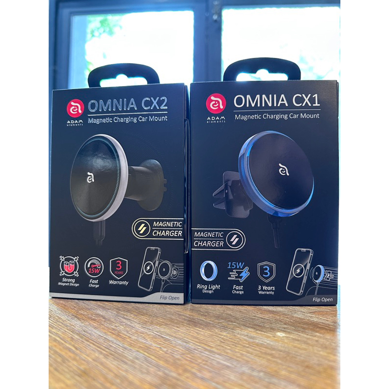 ADAM亞果元素 OMNIA CX1 / CX2 車用磁吸手機架 車用無線充電器 MagSafe專用 | 蝦皮購物