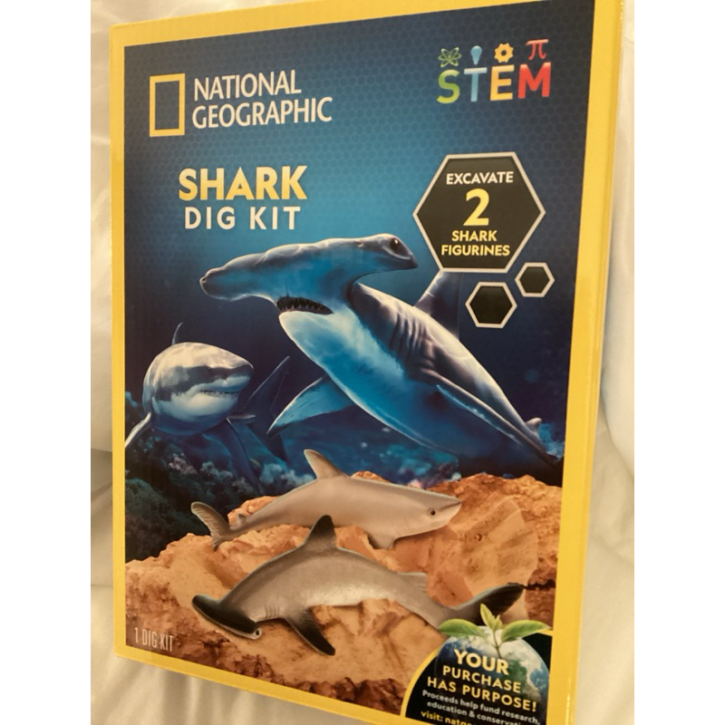 【現貨】National Geographic 國家地理探索鯊齒挖掘套組 Shark Dig Kit | 蝦皮購物
