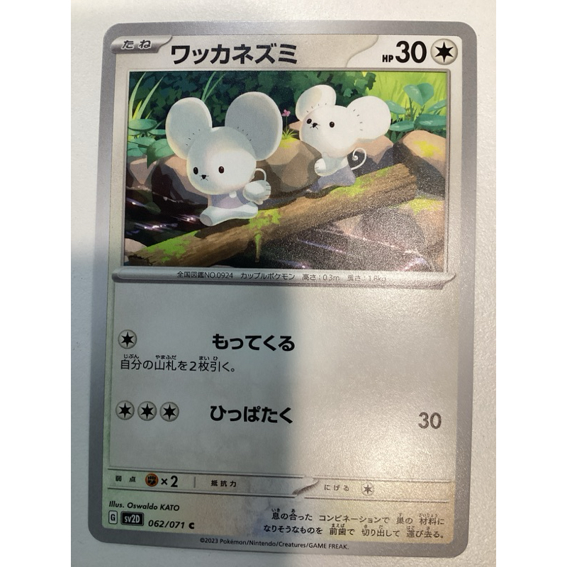 【Card-Ple卡片人】PTCG 一對鼠 SV2d 062/071 C 日文版 寶可夢 | 蝦皮購物