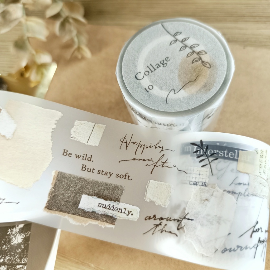 【mobisu】什物． Collage 10 5cm霧面PET膠帶 整捲 | 蝦皮購物