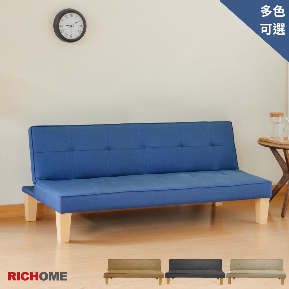 RICHOME CH1021沙發床 雙人沙發 三人座沙發 布沙發 多段式調整 單人床 沙發床椅 | 蝦皮購物