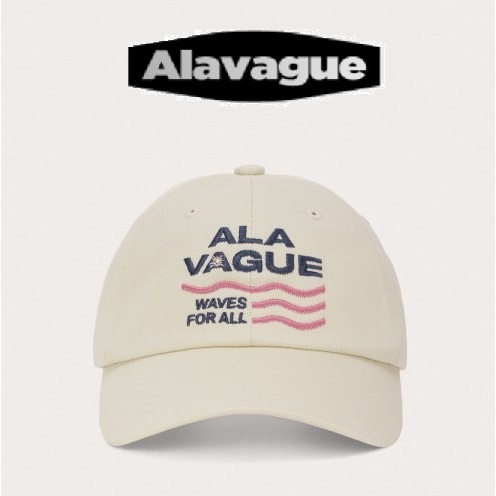 韓國 ALAVAGUE WAVE CAP 波浪刺繡棒球帽 | 蝦皮購物