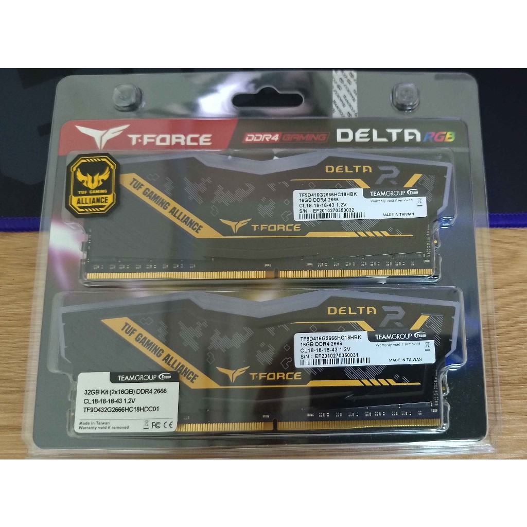 TEAM十銓 RGB DDR4-2666 32GB(16x2) | 蝦皮購物