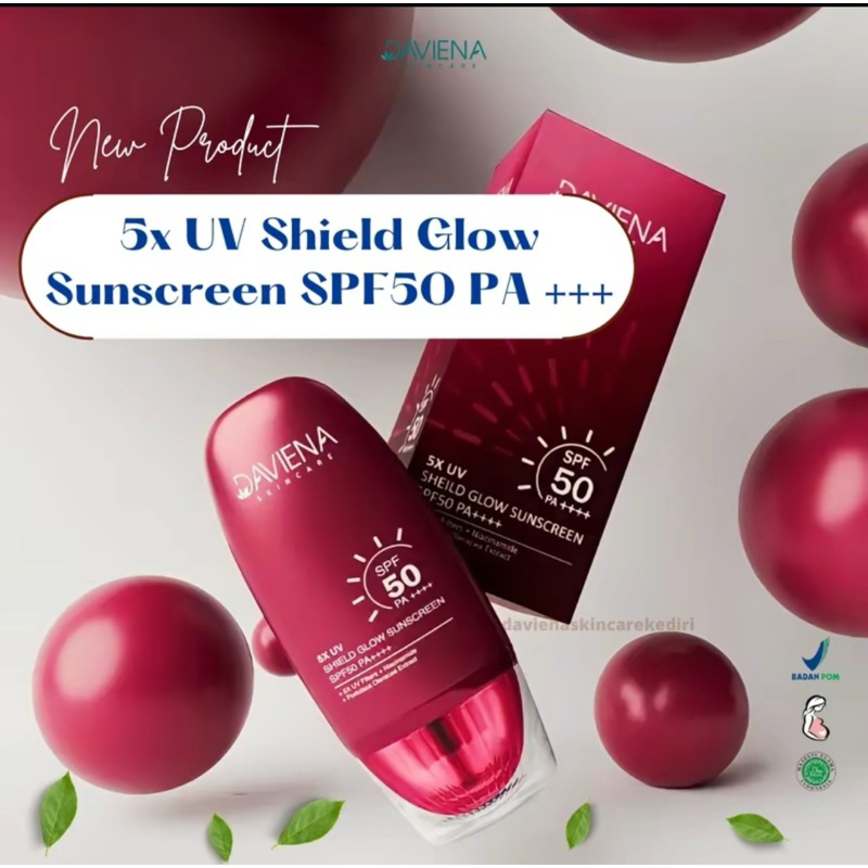 DAVIENA SUNSCREEN SPF50 PA+++ 30 ml 5X UV Sheild Glow | 蝦皮購物