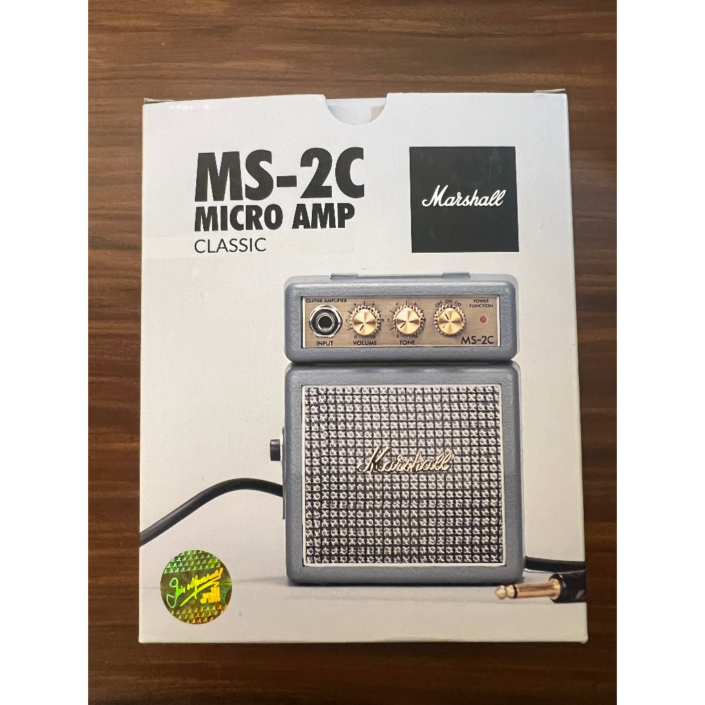 Marshall MS-2C 電吉他用 隨身型 攜帶型 迷你音箱 2瓦 灰色 MiniAMP = | 蝦皮購物