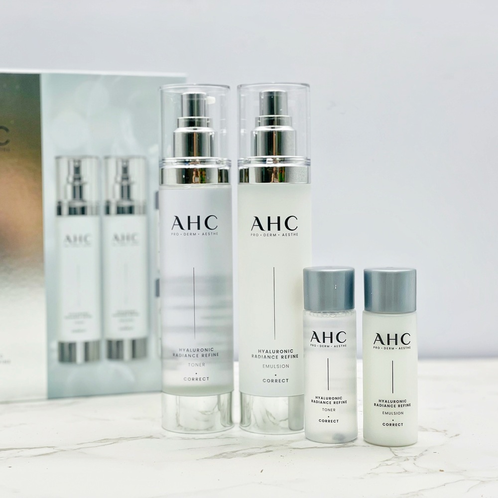 [韓國肯妮] 韓國 AHC 超值四件套組 (神仙水100ml+30ml)+(神仙乳液100ml+30ml) 2024新版 | 蝦皮購物