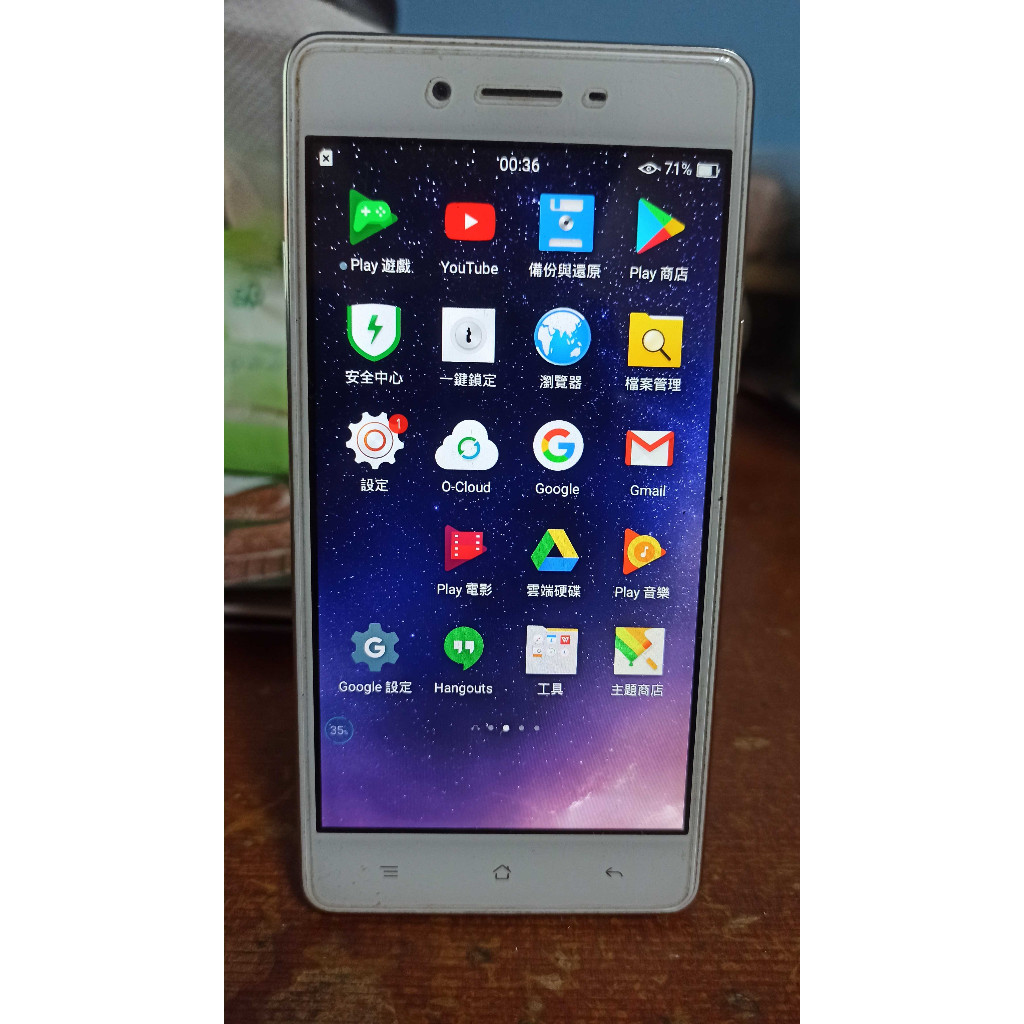 OPPO F1(F1f) 二手 金色款 故障機 實體按鍵接觸不良 可正常開機 電話打不出去 | 蝦皮購物