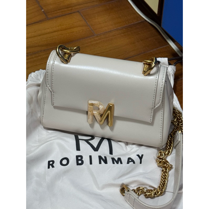 RM ROBINMAY 譚雅精靈斜背包M號 奶油白 原價1980 此款已絕版 | 蝦皮購物