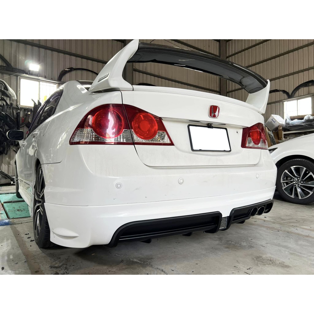 HONDA CIVIC K12 八代喜美 RR後中包 加贈RR燈 雙管單出 雙邊單出 R後包 八代喜美後包 | 蝦皮購物