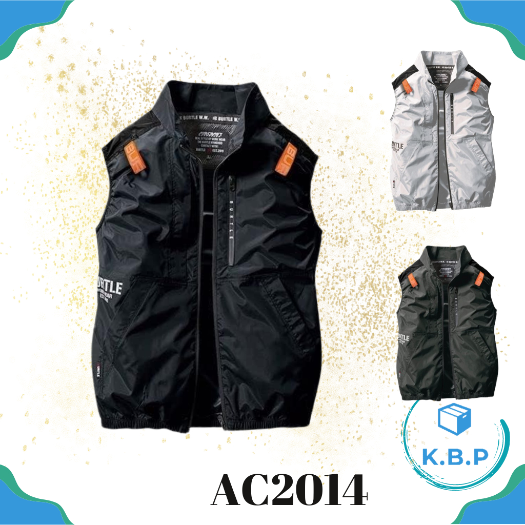 日本 Burtle AC2014 單件*無風扇*無電池* 無袖背心 空調服 作業服 輕量 | 蝦皮購物