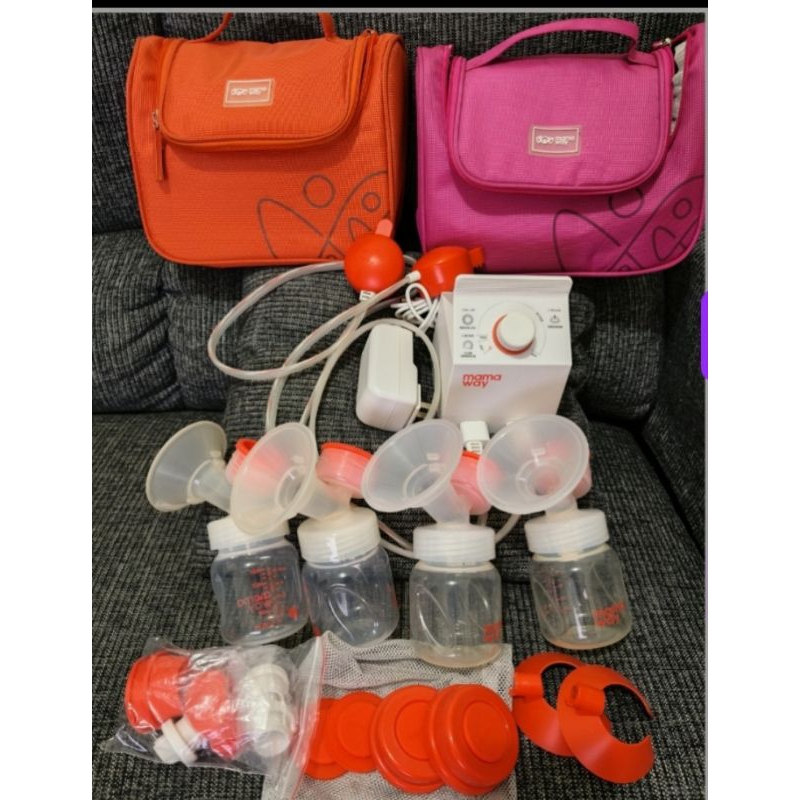 二代媽媽 mamaway 電動雙邊熱敷吸乳器（非三代） | 蝦皮購物