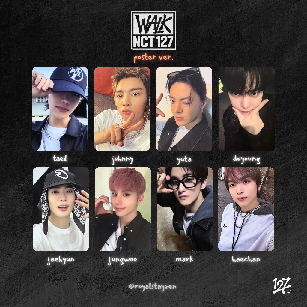 NCT 127 WALK Poster Ver. 小卡 廷祐 | 蝦皮購物