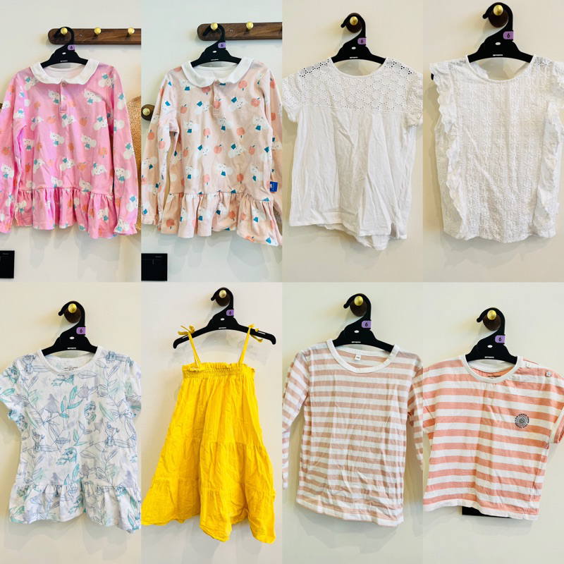 10/7二手女童裝 大童100～140cm ZARA H&M GU麗嬰房 韓貨上衣 洋裝 短褲 銅板價 | 蝦皮購物