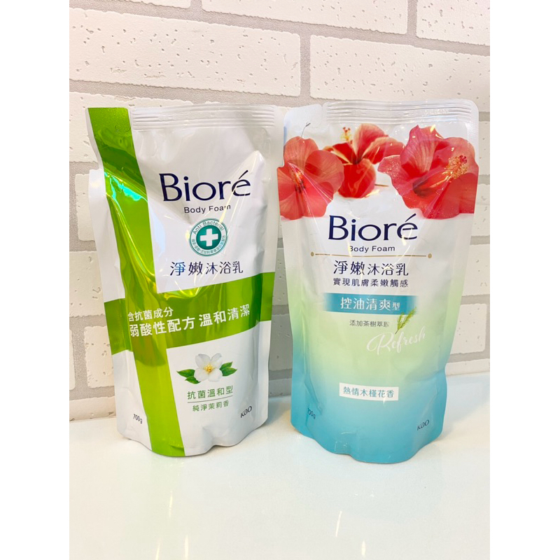 【Biore 蜜妮】免運 淨嫩 沐浴乳 補充包(700g) / 花王 浪漫櫻花 綠茶 茉莉 山茶花 玫瑰 | 蝦皮購物
