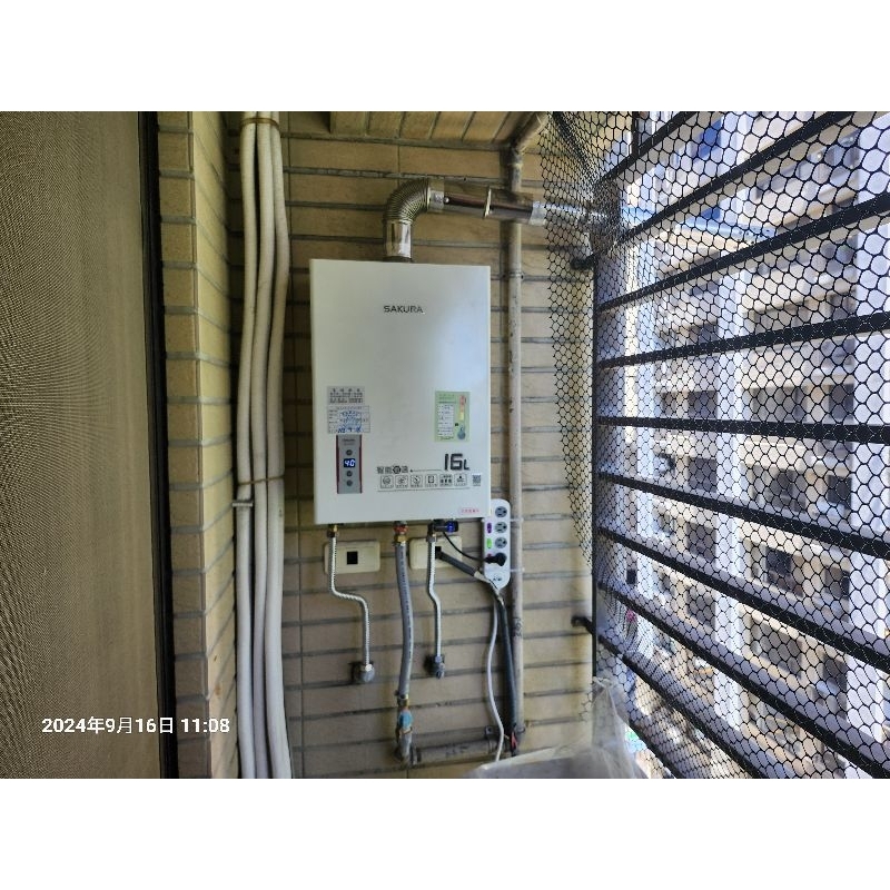 ☆大台北☆ 櫻花熱水器 DH-1603A 強制排氣 16公升 dh1603 數位恆溫 | 蝦皮購物