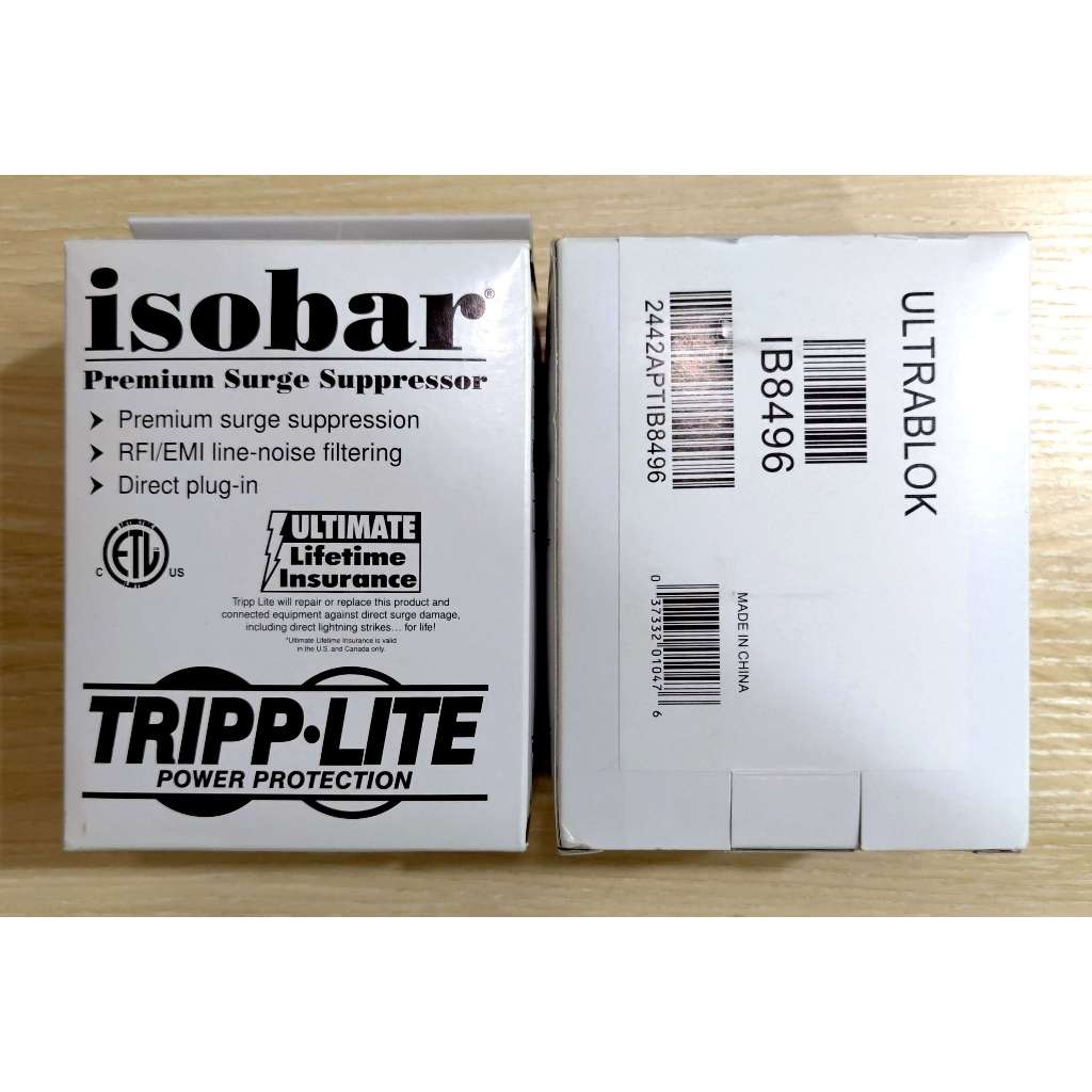 【全新未拆】Tripp Lite ISOBAR ULTRABLOK 428 電源突波抑制器 EMI RFI 濾波器 兩孔 | 蝦皮購物