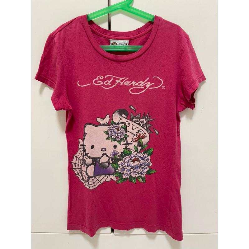 ED Hardy x Hello kitty 聯名女T恤 | 蝦皮購物