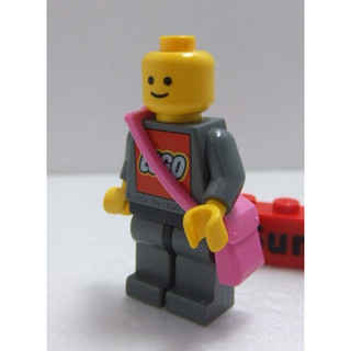【積木2010】樂高 LEGO 深粉紅色 背包 斜背包 背袋 斜背袋 書包 / 道具 61976 (U-13) | 蝦皮購物