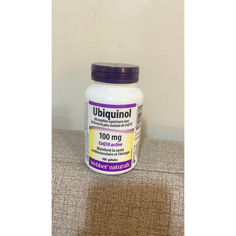 全新 Webber Naturals Ubiquinol 泛醇還原型輔酶Q10 100顆 | 蝦皮購物