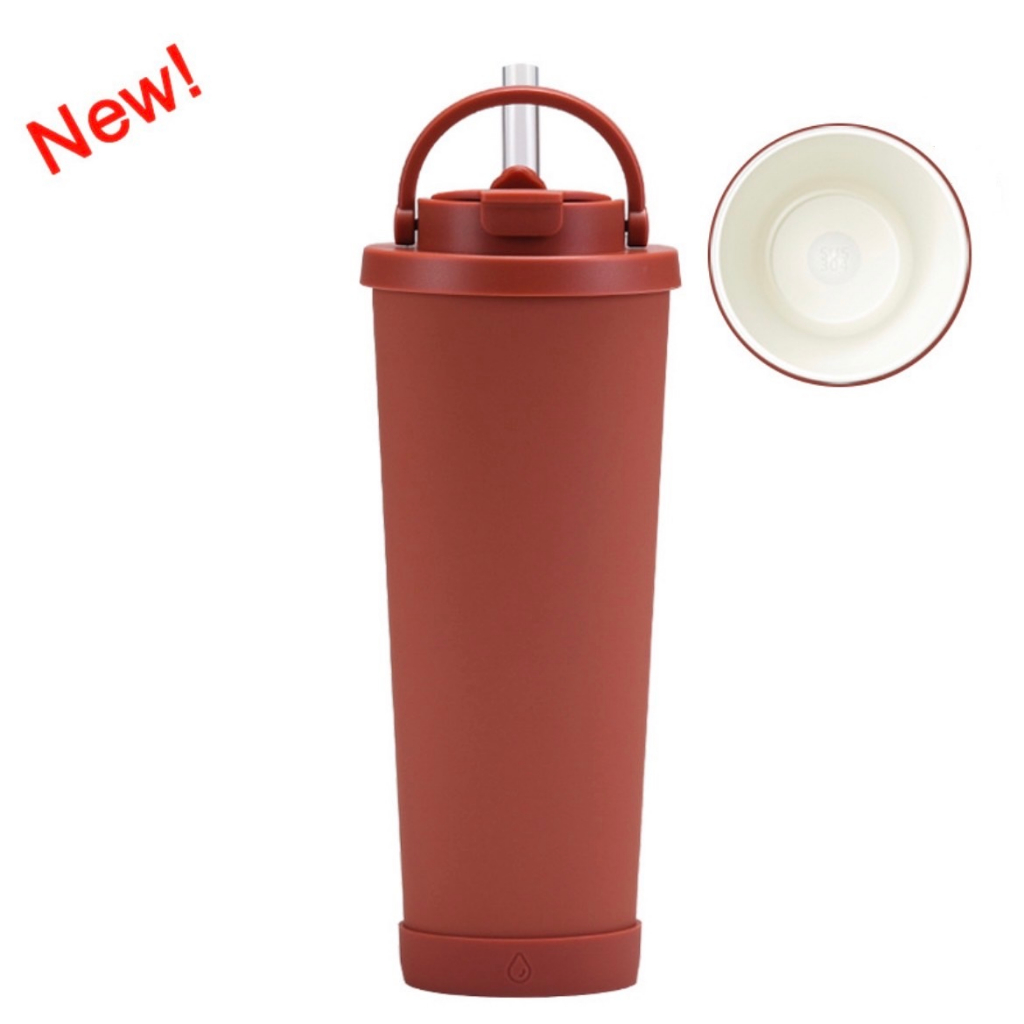 【SGS檢驗再贈細吸管】吸管杯 保溫杯 雙飲吸管杯 830ml 陶瓷塗層/304不鏽鋼 | 蝦皮購物