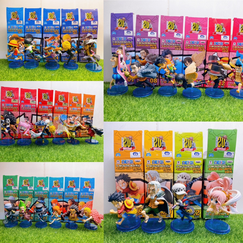 「Vic Toy」二手拆擺 店內展示品 海賊王 代理版 WCF 系列 20th 全套 奔跑 跑跑 公仔 單售 | 蝦皮購物
