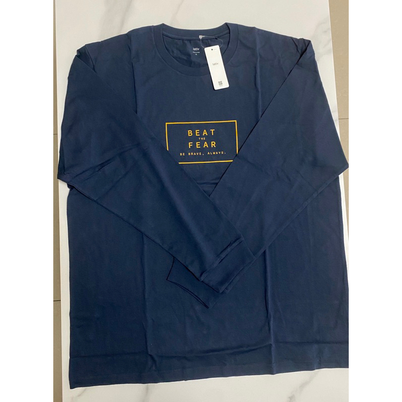 《全新》Lativ長袖棉T(藏青色-XL) | 蝦皮購物