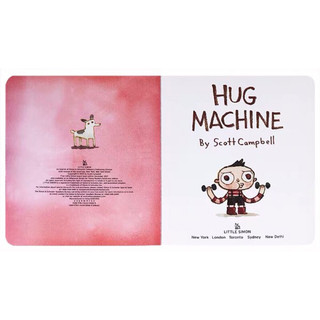 英文Hug Machine 愛抱抱的小機器人 擁抱的力量 紙板書 圖畫書 名家Scott Campbell | 蝦皮購物