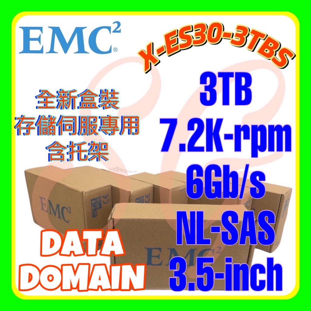 全新盒裝 EMC X-ES30-3TBS 7.2K NL-SAS 3.5吋 005051834 005052086 | 蝦皮購物