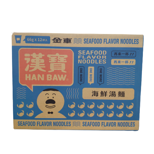 金車漢寶 蚵仔味細麵67g 海鮮湯麵66g 黑胡椒牛肉風味麵 74g (12杯/箱) | 蝦皮購物