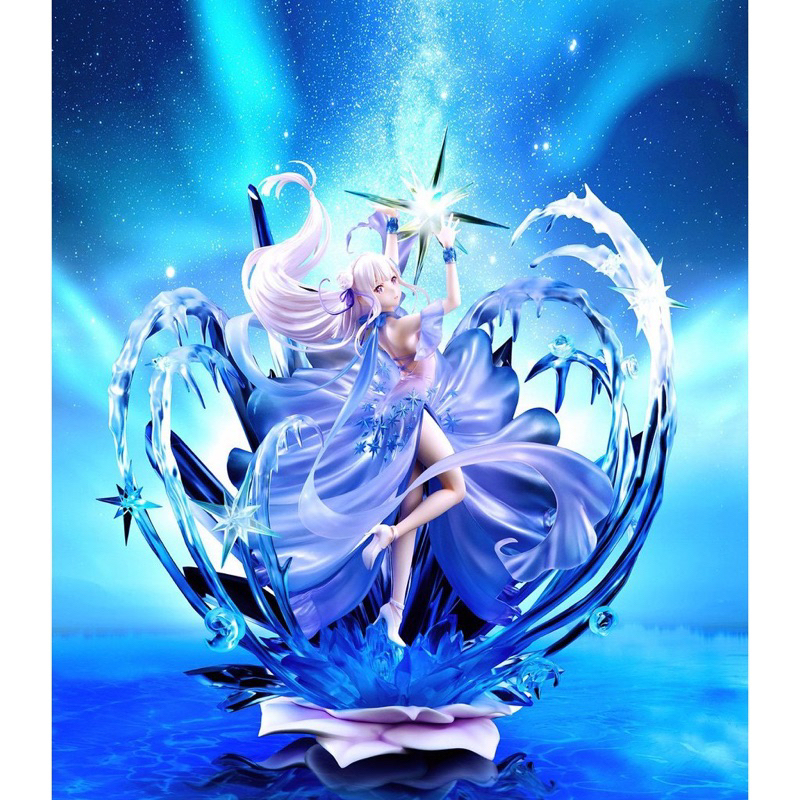 【小龍便宜公仔】內盒未拆 正版 re0 從零開始的異世界生活 eStream SSF 愛蜜莉雅 水晶禮服 1/7 PVC | 蝦皮購物