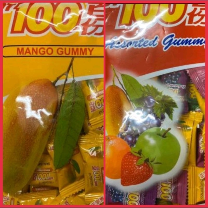 馬來西亞 LOT100 一百份 QQ軟糖 綜合水果軟糖 芒果軟糖 每包1000公克 喜糖 團購批發 現貨[錢嫂休閒零食] | 蝦皮購物