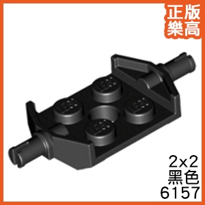 樂高 LEGO 黑色 2x2 薄板 輪軸 車架 底盤 汽車 6157 6387246 Black Plate Wheel | 蝦皮購物