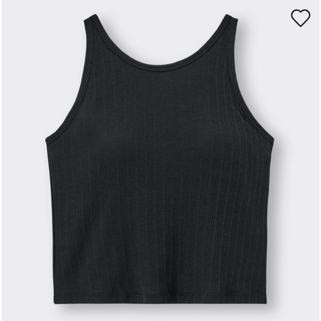 【GU】bra-feel 短版坦克背心 Bra Top - 黑/卡其 (L) | 蝦皮購物