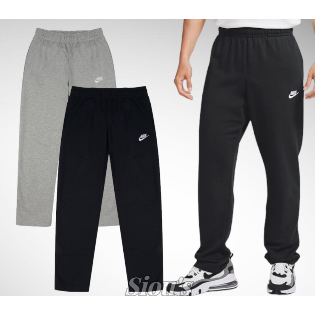 [sious]nike As M Nsw Club Pant Oh Ft 直筒運動長褲 黑 灰 Bv2714 蝦皮購物