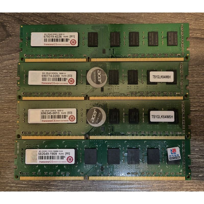 二手創見 DDR3 8g+4g組合 #記憶體 #RAM | 蝦皮購物