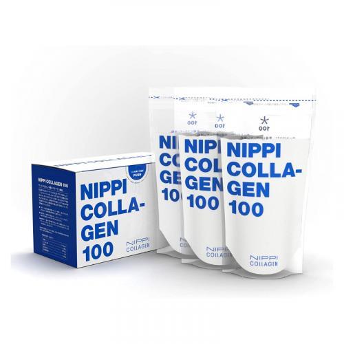 【小肚皮日貨】日本 NIPPI 100%膠原蛋白粉 大包裝110gX3袋 / 膠原蛋白密封罐 | 蝦皮購物