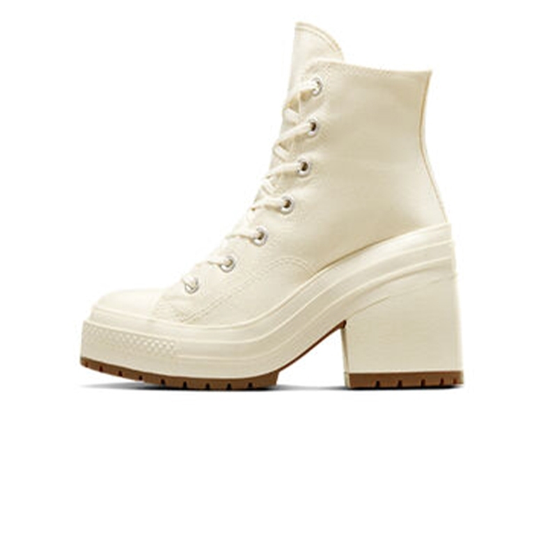 CONVERSE Chuck 70 De Luxe Heel 帆布鞋 增高 男女鞋 米色-A05348C | 蝦皮購物