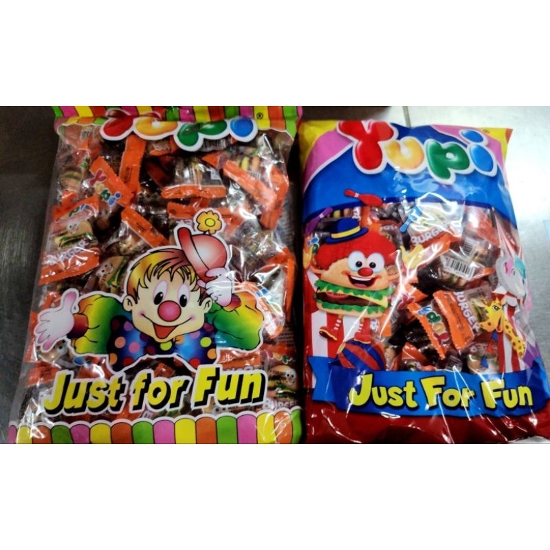 【欣翔食品】Yupi漢堡QQ糖 漢堡糖 呦皮漢堡 造型軟糖 原味 可樂 378g | 蝦皮購物