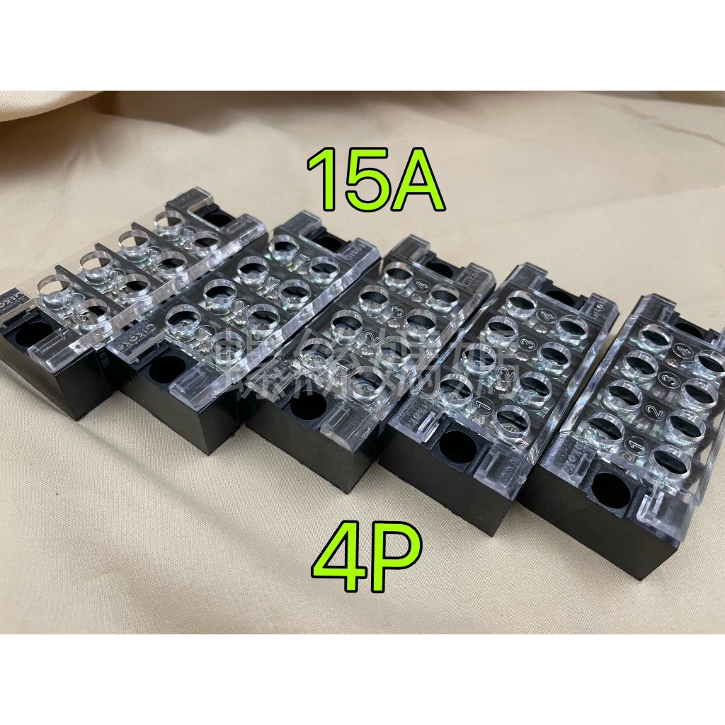 【蝦皮代開發票】台灣品牌 固定式端子台/接線端子台TB15A/30A 3P-4P-6P-12P 600V | 蝦皮購物