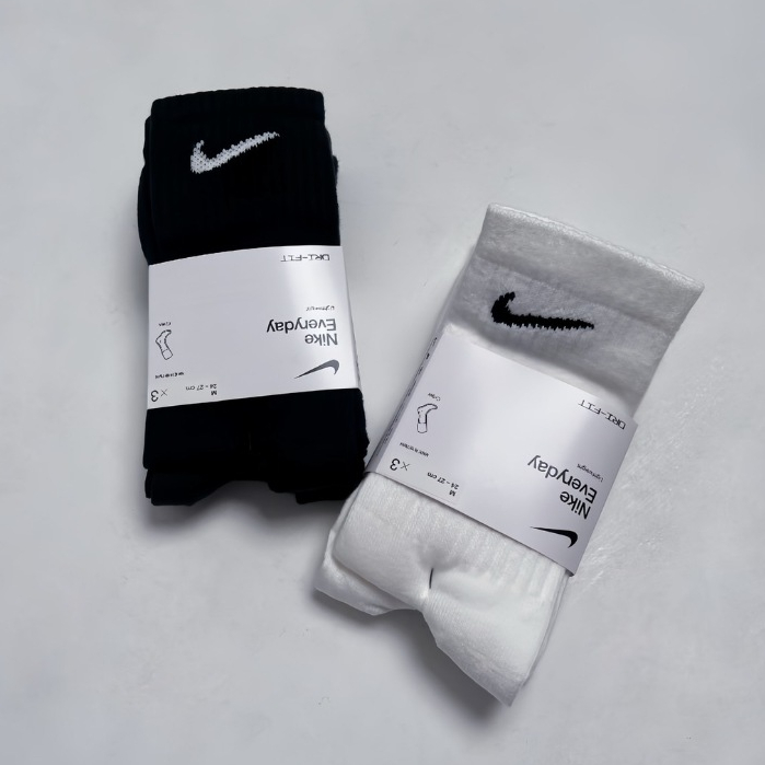 NIKE EVERYDAY LIGHTWEIGHT 基本款 長襪 白底黑勾/黑底白勾 SX7676 100/010 | 蝦皮購物