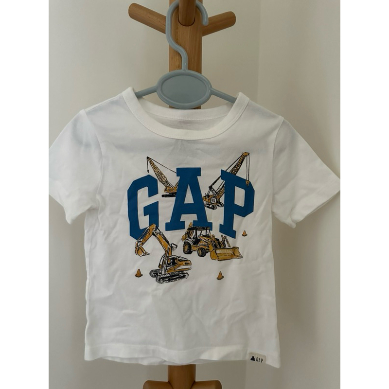 GAP工具車（挖土車、推土機、吊車）白色短T_3Y | 蝦皮購物