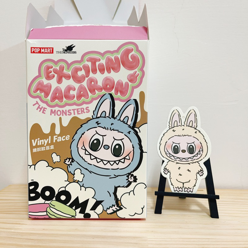 Pop Mart Labubu Labubu糖膠 Labubu 心動馬卡龍系列 正版 盲盒 盒玩 青提果果 豆乳多多 蝦皮購物