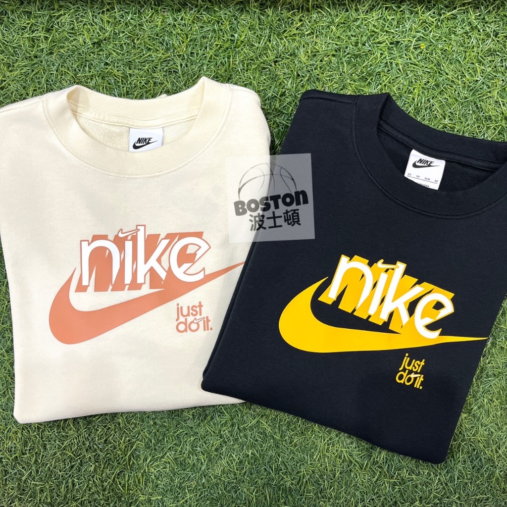 Nike AS W NSW CLUB FLC FT GX CREW 女款 長袖上衣 米白 FN3629-113 黑010 | 蝦皮購物