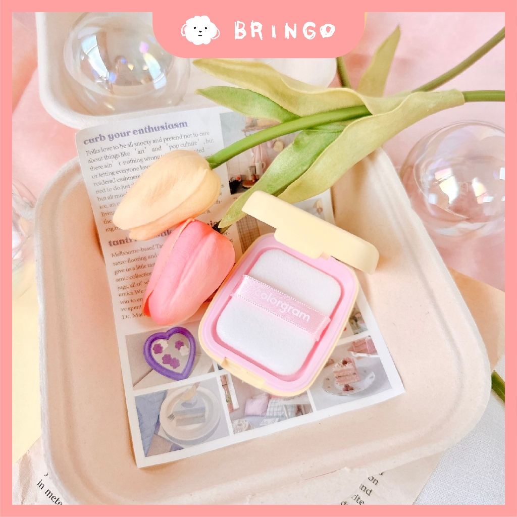 【BRINGO】Colorgram 蜜粉餅 提亮 定妝 控油 粉餅 毛孔隱形 | 蝦皮購物